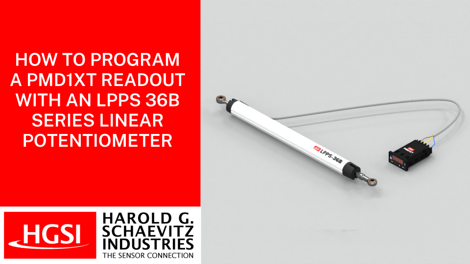 LPPS Linear Position Sensor with Rod End Joints | LPPS-36B | US Made | HGSI